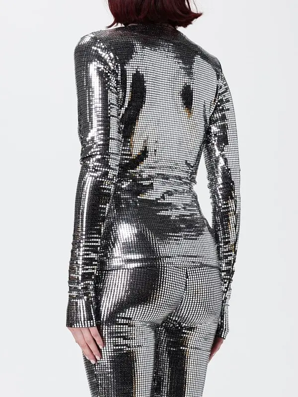 MAISON MARGIELA Metallic Knit Top
