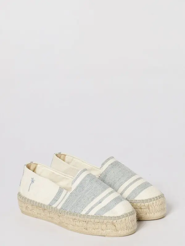 Manebí Striped Espadrilles With Rope Sole - Blue