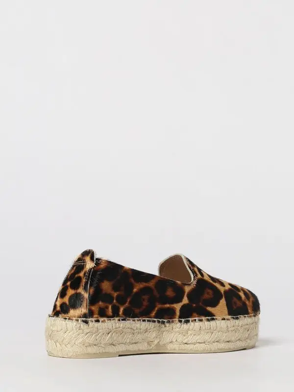 Manebí Leopard Print Pony Hair Espadrilles - Brown