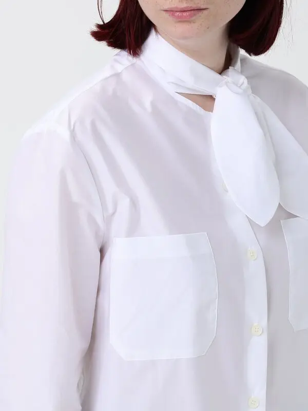 PT TORINO Cotton Shirt With Tie Detail