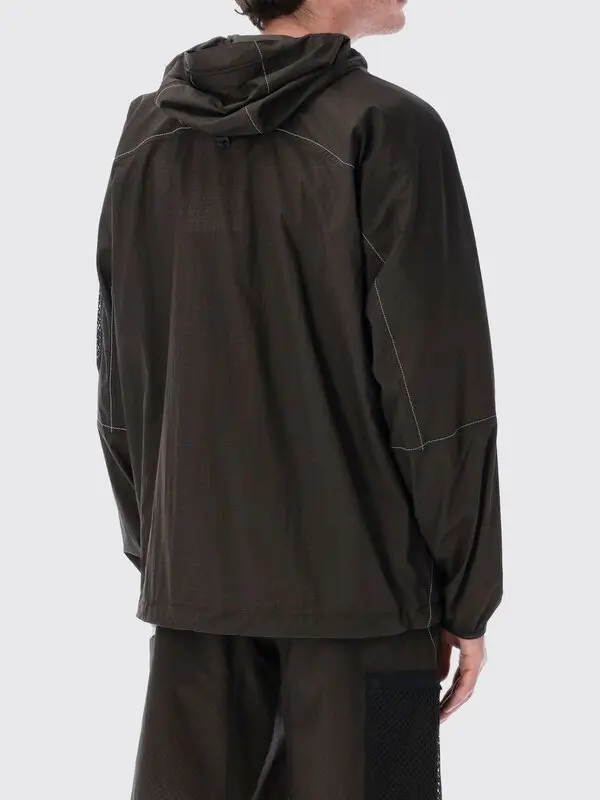 AND WANDER Zip-up Hooded Jacket - Grey