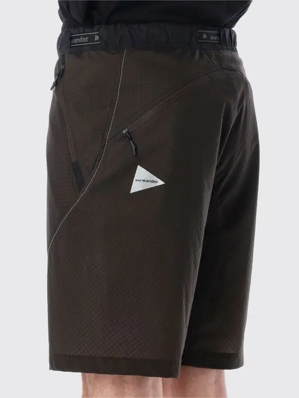AND WANDER Tailored Shorts - Grey