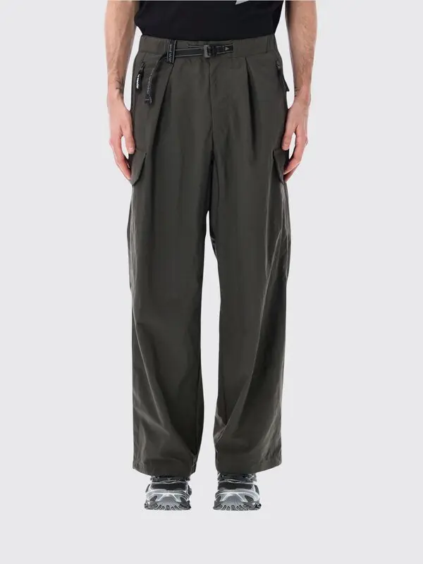 AND WANDER Pleated Cargo Pants - Grey