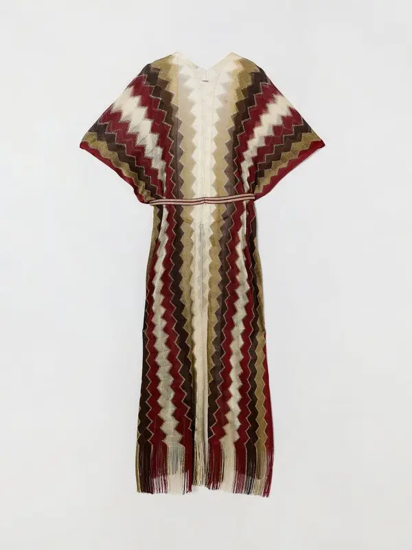 TWINSET Zig Zag Viscose Cardigan