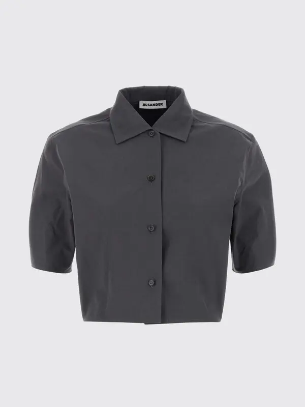 JIL SANDER Cotton Shirt - Grey