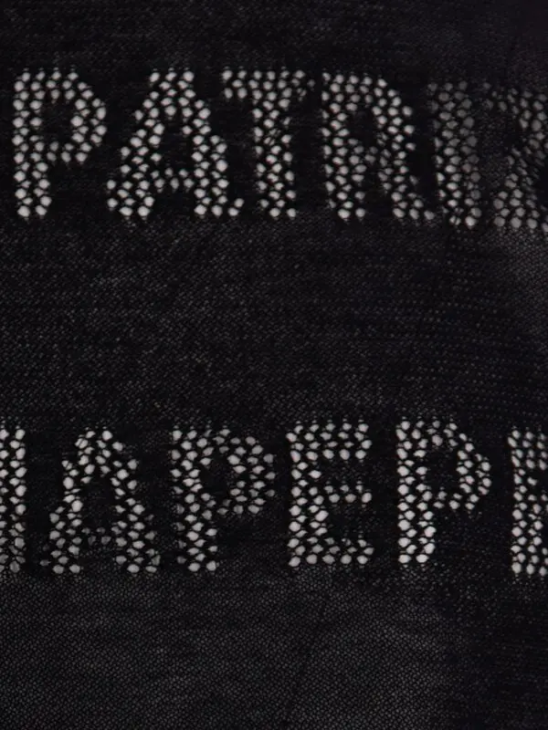 Patrizia Pepe Viscose Jumper With Perforated Logo