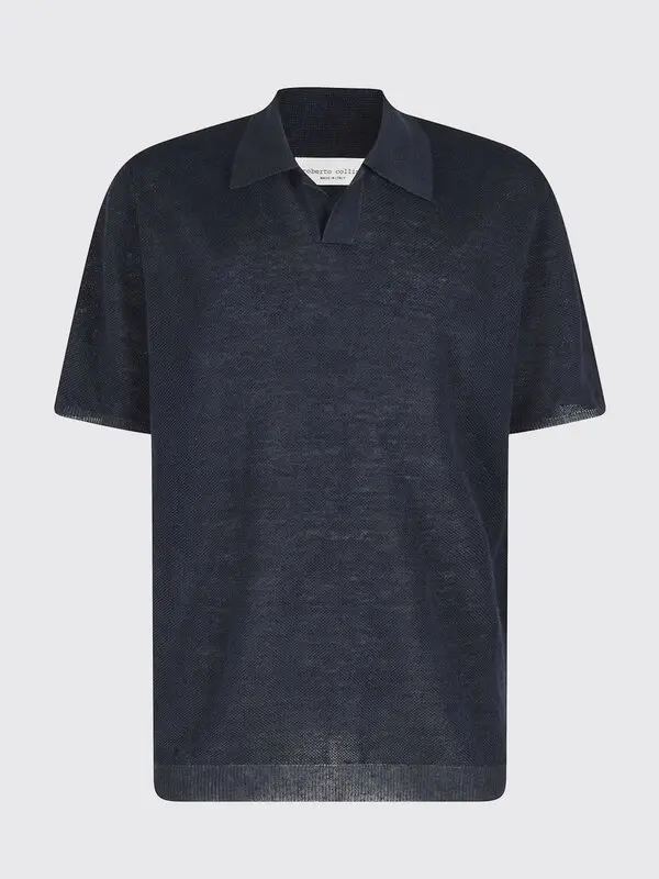 ROBERTO COLLINA Polo Shirt - Blue