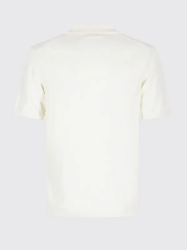 ROBERTO COLLINA Cotton Knit Polo Shirt - Ecru