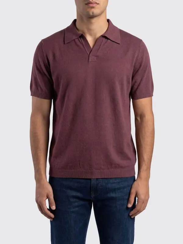 ROBERTO COLLINA Cotton Knit Polo Shirt - Green