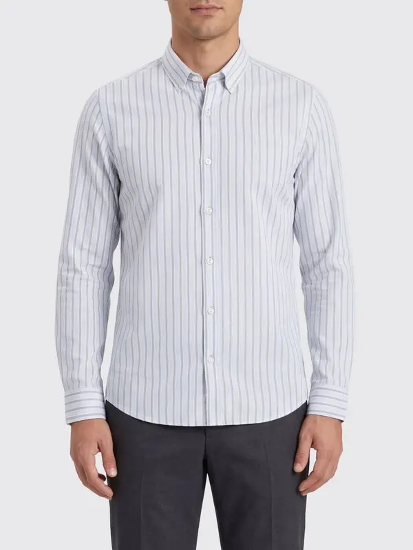 TINTORIA MATTEI 954 Striped Cotton Shirt - Sky Blue
