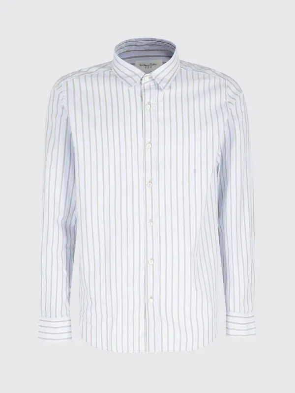TINTORIA MATTEI 954 Striped Cotton Shirt - Sky Blue