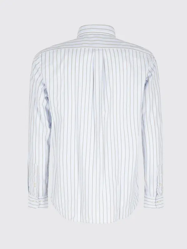 TINTORIA MATTEI 954 Striped Cotton Shirt - Sky Blue