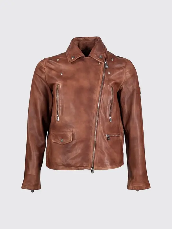 Peuterey Leather Jacket - Brown