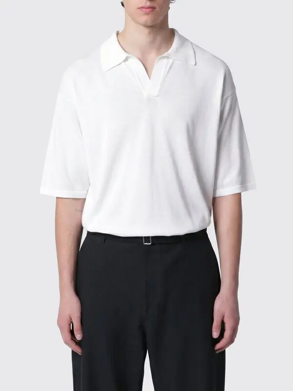 ROBERTO COLLINA Cotton Polo Shirt - White