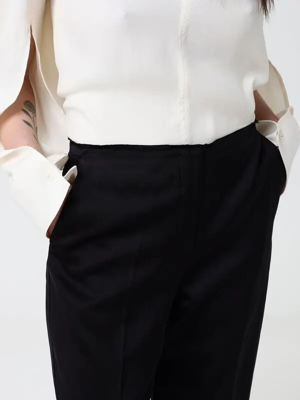 TOTEME Linen Blend Straight Pants