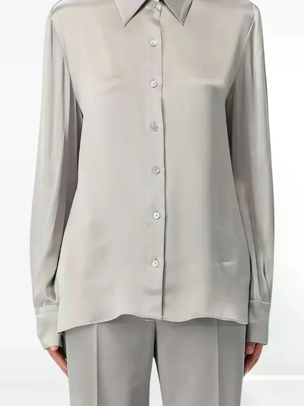 Alberta Ferretti Buttoned Satin Shirt