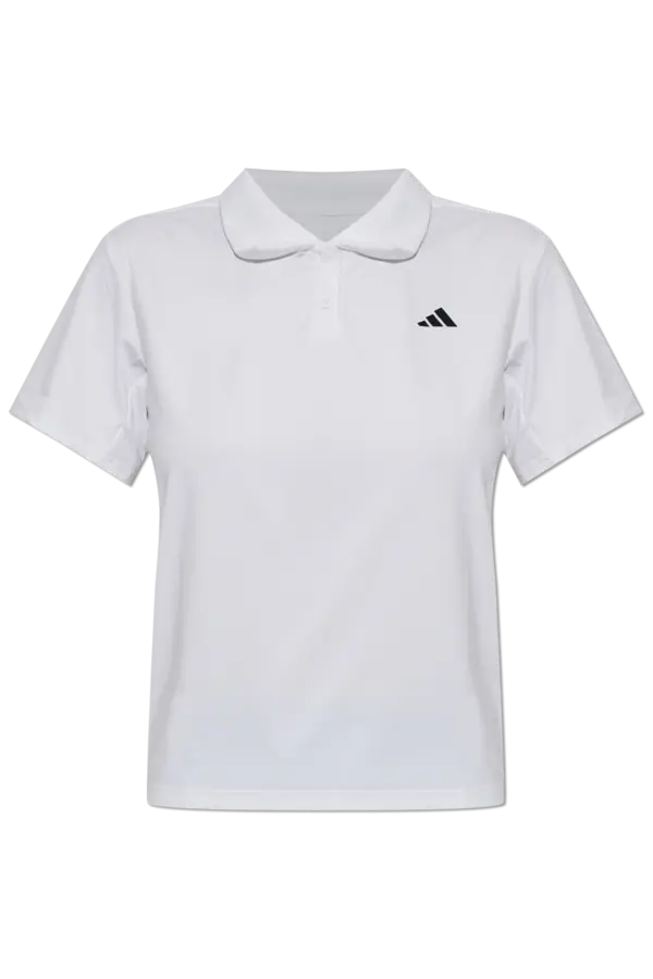 Adidas Polo With Logo - White