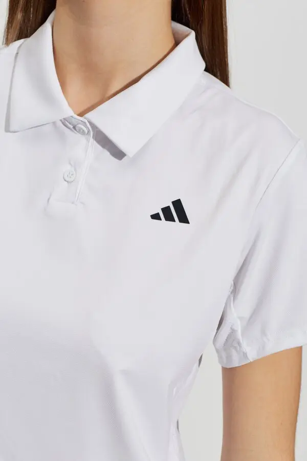 Adidas Polo With Logo - White