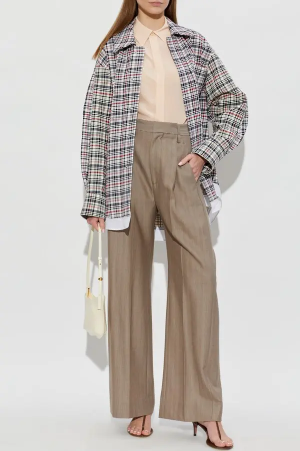 Victoria Beckham Checked Pattern Shirt