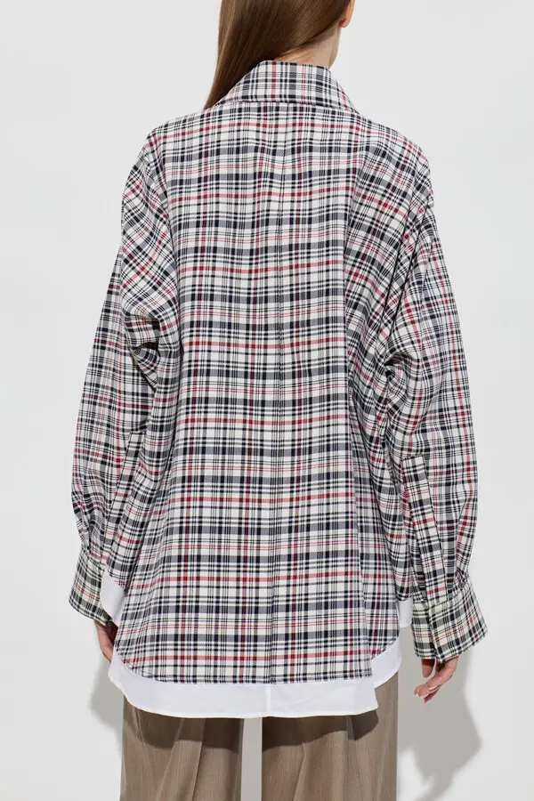 Victoria Beckham Checked Pattern Shirt