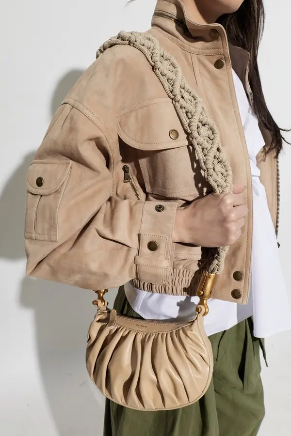 Balmain Frame Bag "ébène Mini - Beige
