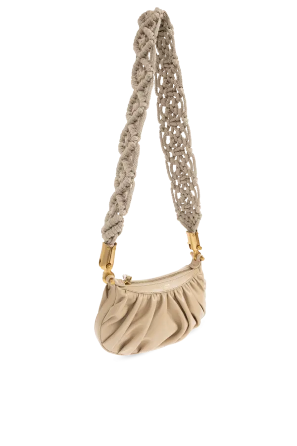 Balmain Frame Bag "ébène Mini - Beige
