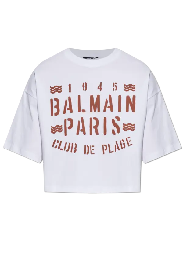 Balmain Short Oversized T-shirt - White