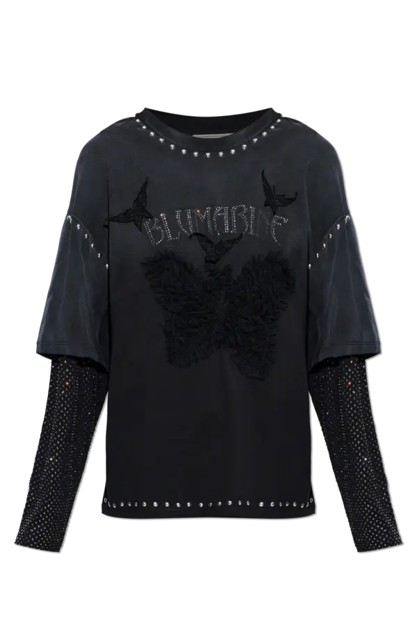 Blumarine Embellished Layered Top