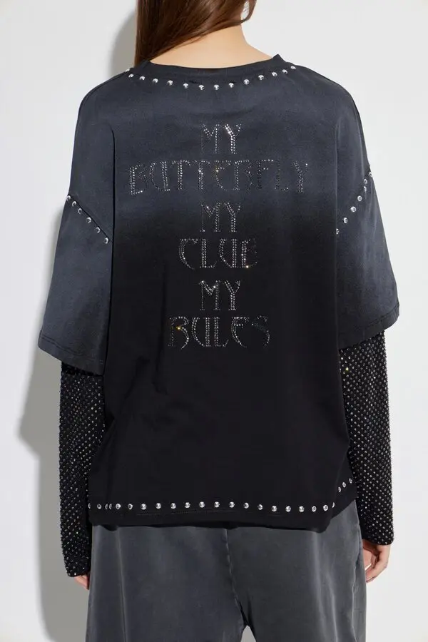 Blumarine Embellished Layered Top