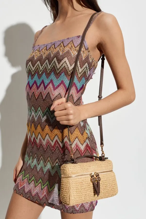 Tory Burch Straw Slim Handbag