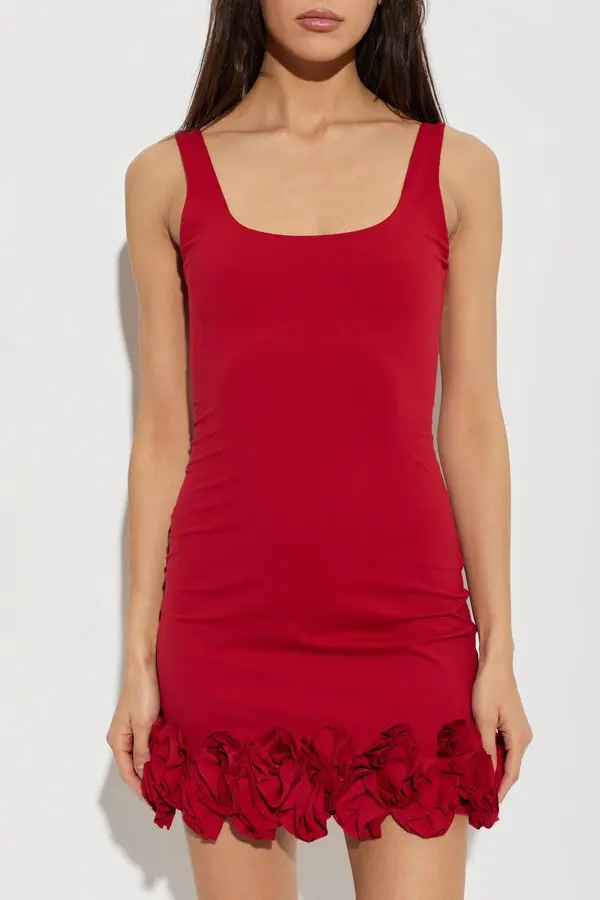 MAIÔ PARIS Bodycon Mini Dress With Floral Appliqués