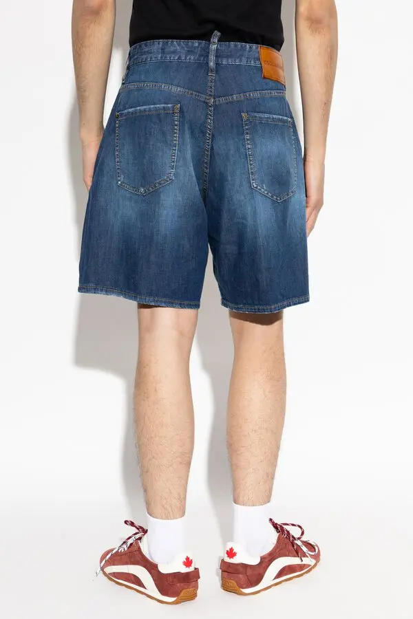 Dsquared2 Boxer Denim Shorts - Navy Blue
