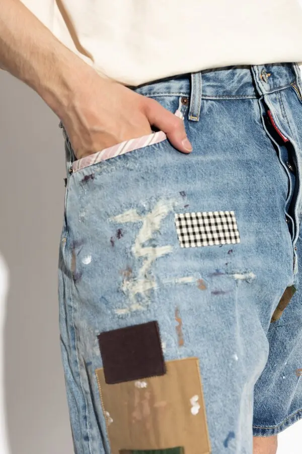 Dsquared2 Boxer’ Denim Shorts - Blue