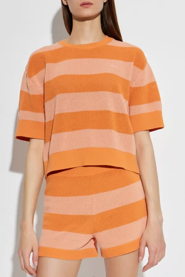 Lacoste Striped Knit Top