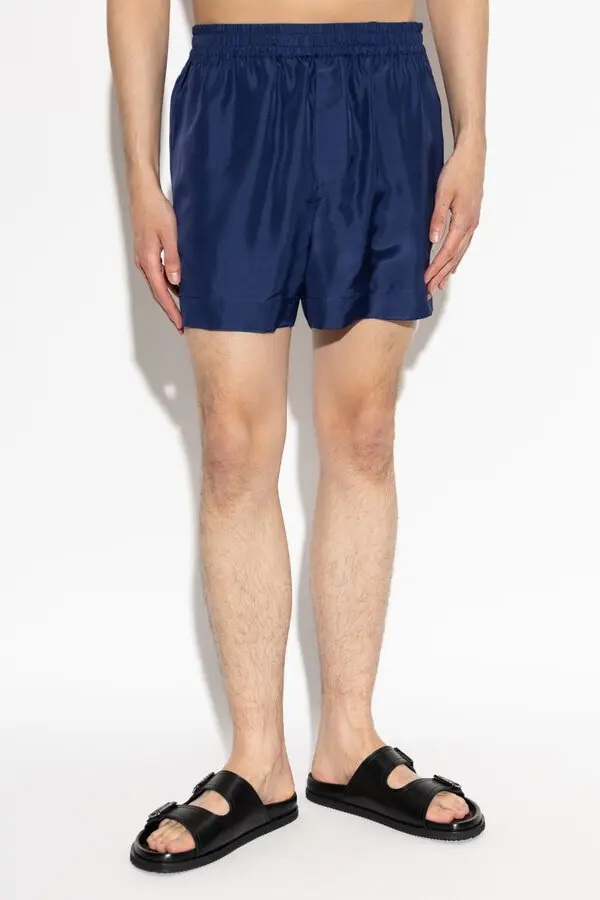 Dsquared2 Silk Shorts With Logo