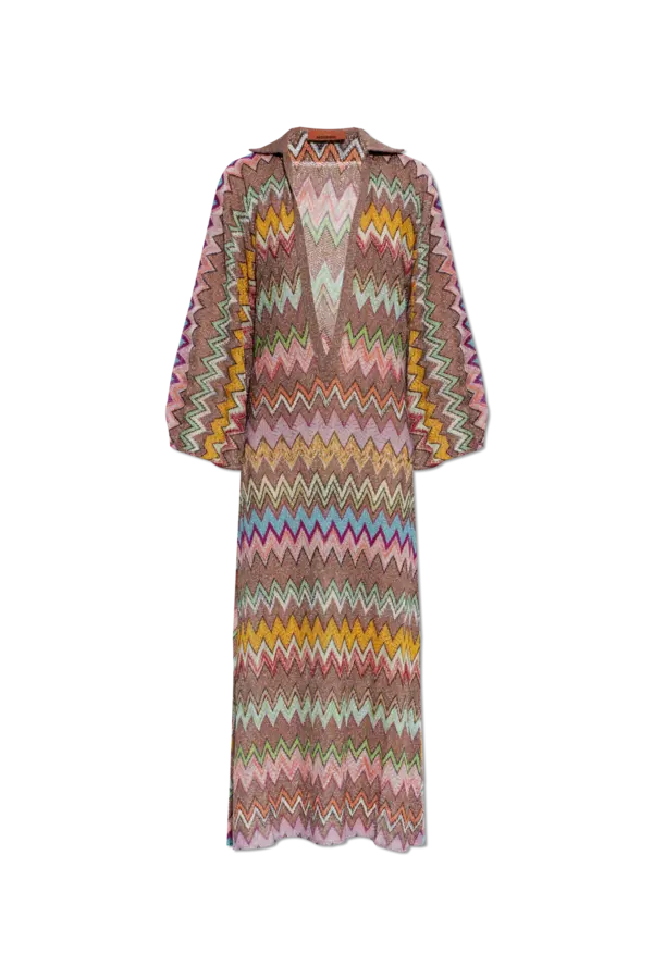 Missoni Deep V-neck Maxi Dress - Multicolour