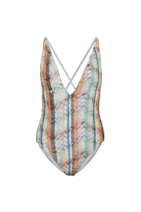 Missoni One-piece Swimsuit With Lurex Thread - Multicolour