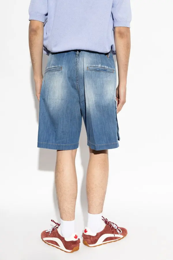 Dsquared2 Denim Cargo Shorts - Blue