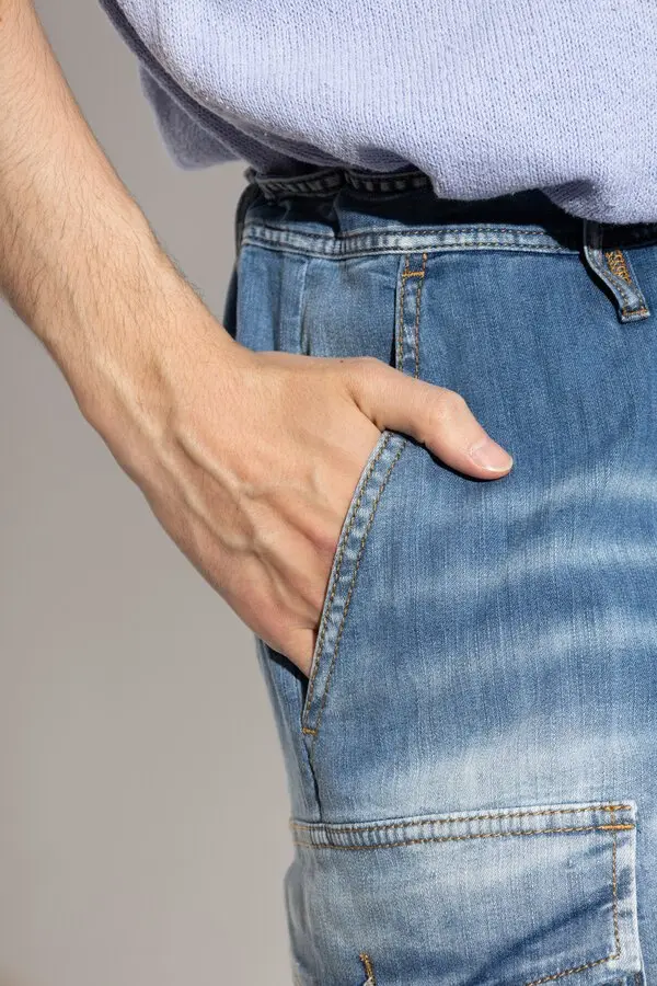 Dsquared2 Denim Cargo Shorts - Blue
