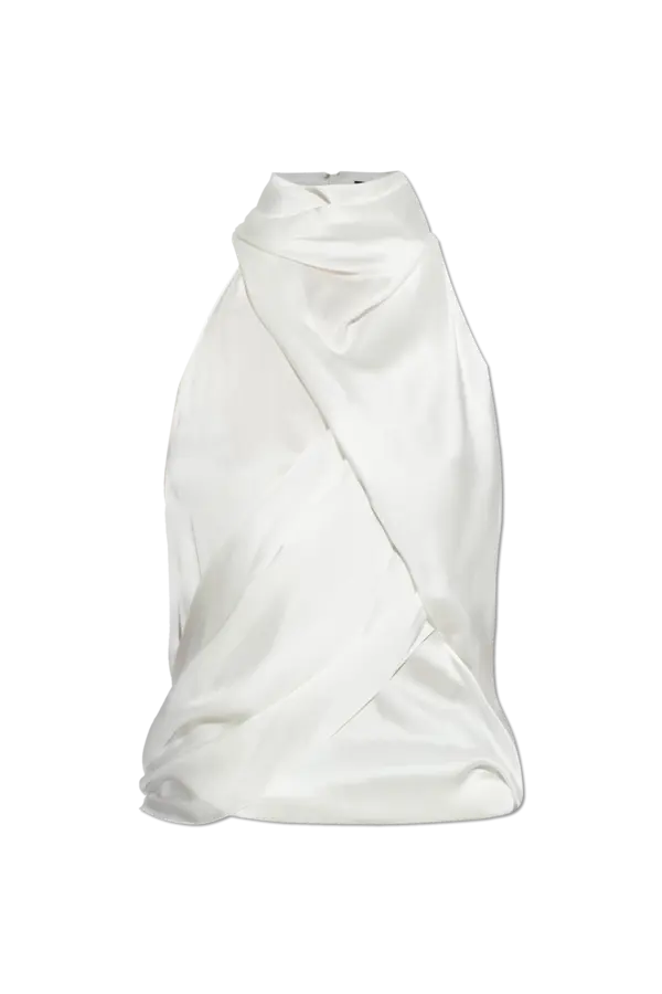 Balmain Silk Top - White