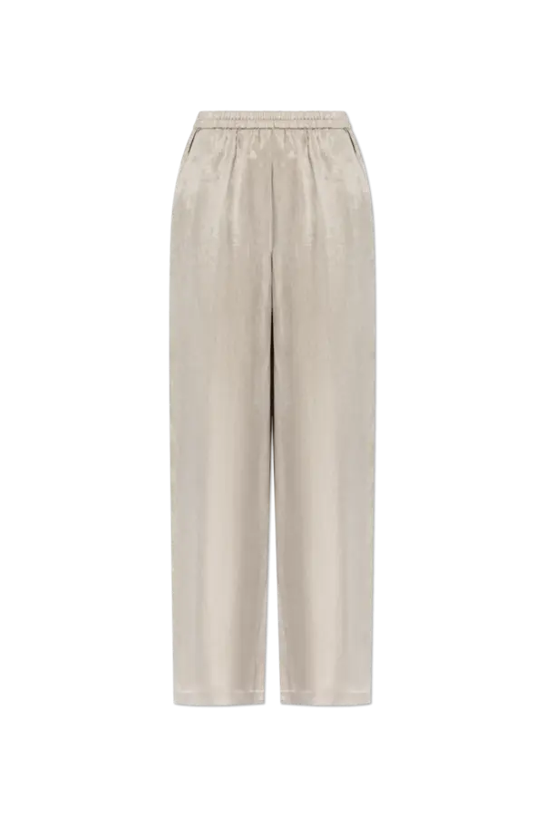 Emporio Armani Wide-leg Trousers - Beige