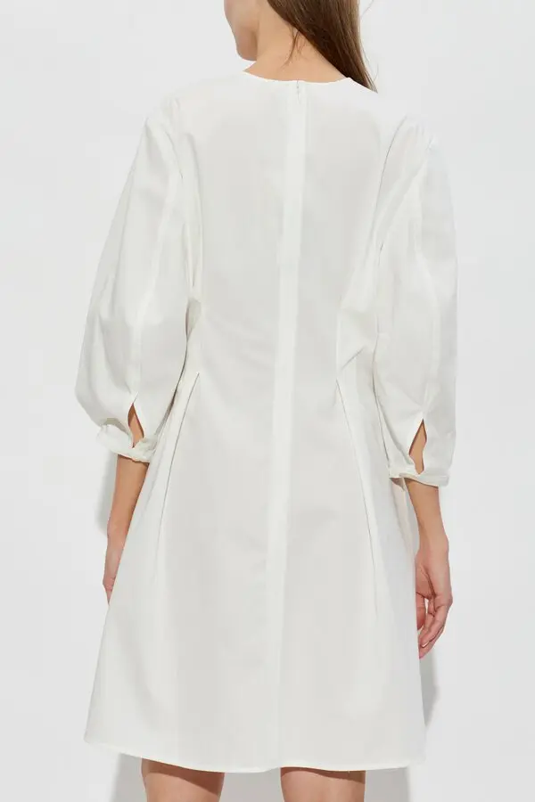 TOTEME V-neck A-line Dress - White