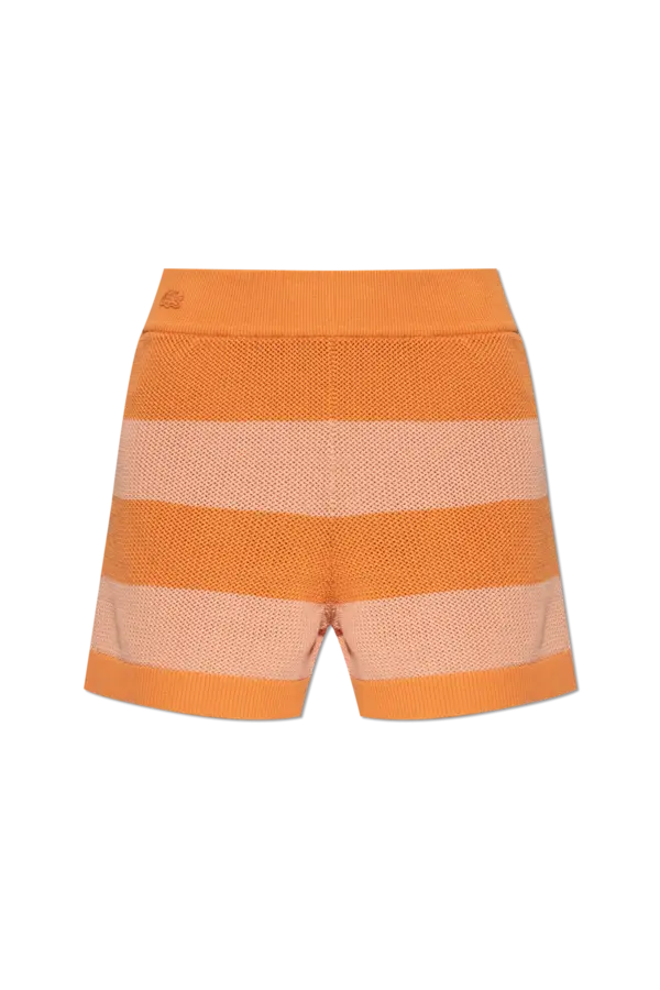 Lacoste High-waisted Striped Shorts