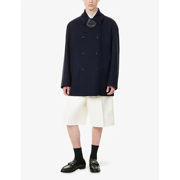 Bottega Veneta Oversized Double-cashmere Caban Coat