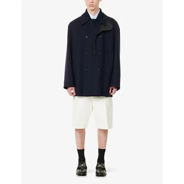 Bottega Veneta Oversized Double-cashmere Caban Coat
