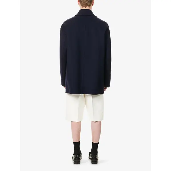 Bottega Veneta Oversized Double-cashmere Caban Coat
