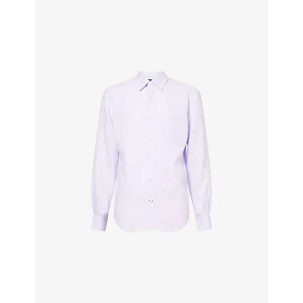 Dunhill Pointed-collar Regular-fit Linen Shirt