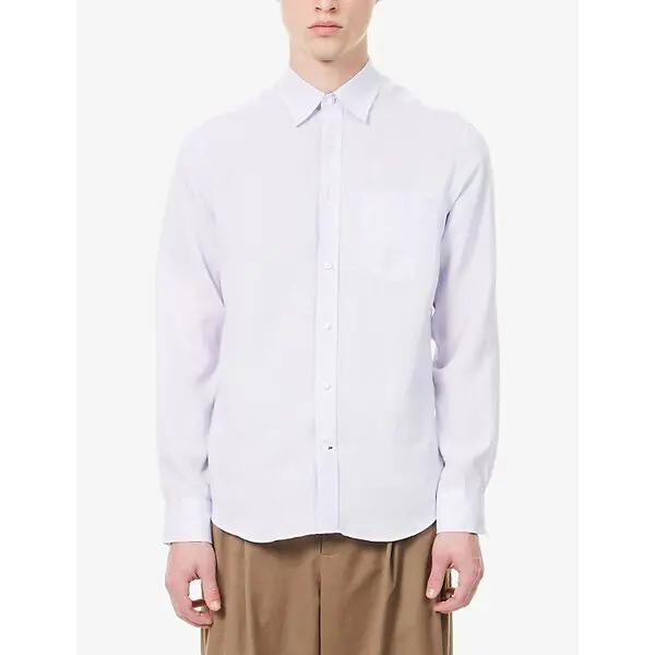Dunhill Pointed-collar Regular-fit Linen Shirt