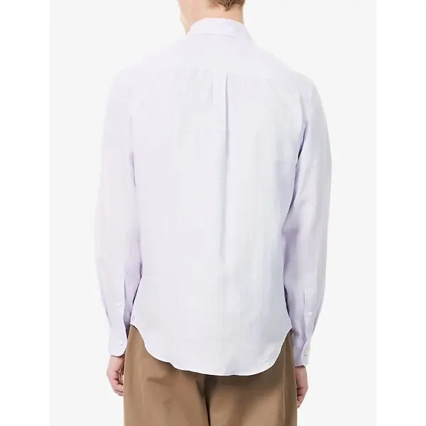 Dunhill Pointed-collar Regular-fit Linen Shirt