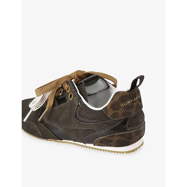 Kurt Geiger K Slim Suede Trainers